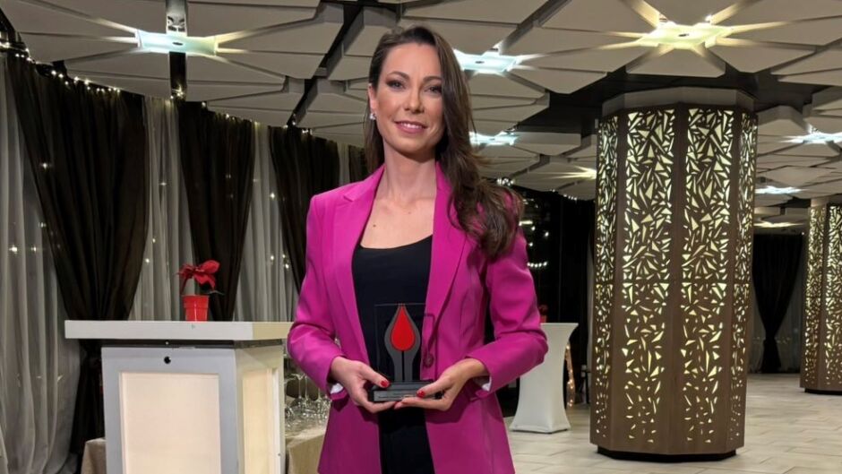 bTV News anchor Maria Vankova with the “Daniela Seizova - in the name ...